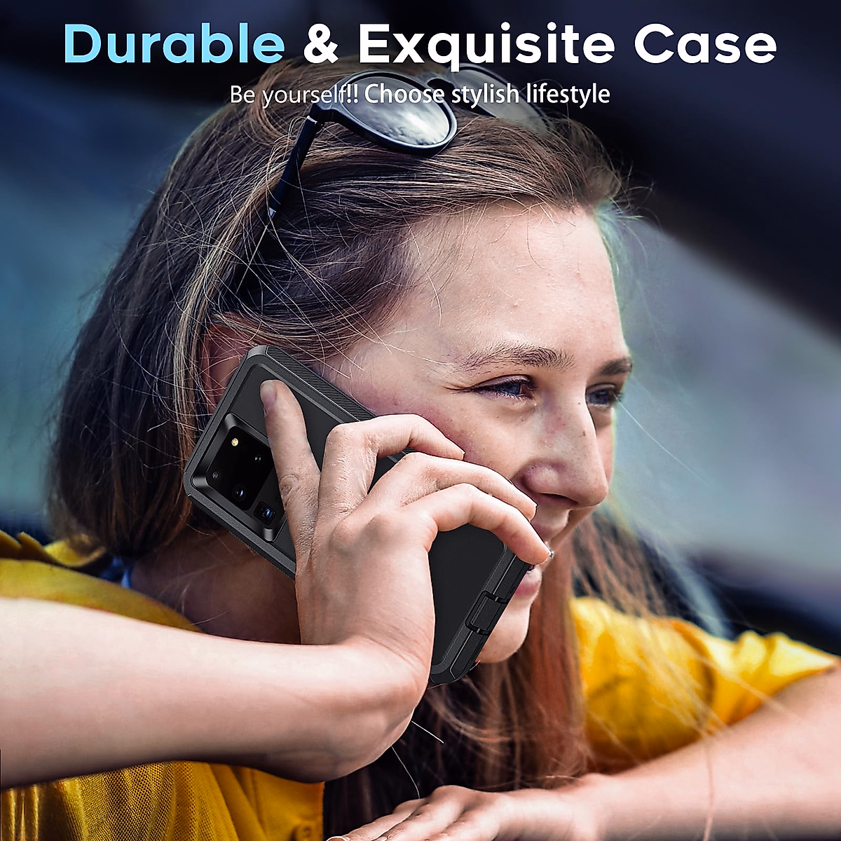 LeYi Compatible for Samsung S20 Ultra Case: Heavy Duty 3 in 1 Samsung Galaxy S20 Ultra Case, Military Grade Shockproof Phone Case Cover for Samsung Galaxy S20 Ultra (Black)