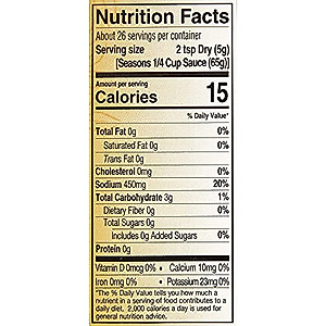 Mrs Wages Pizza Sauce Tomato Seasoning Mix, 5 Oz (Pack of 6)