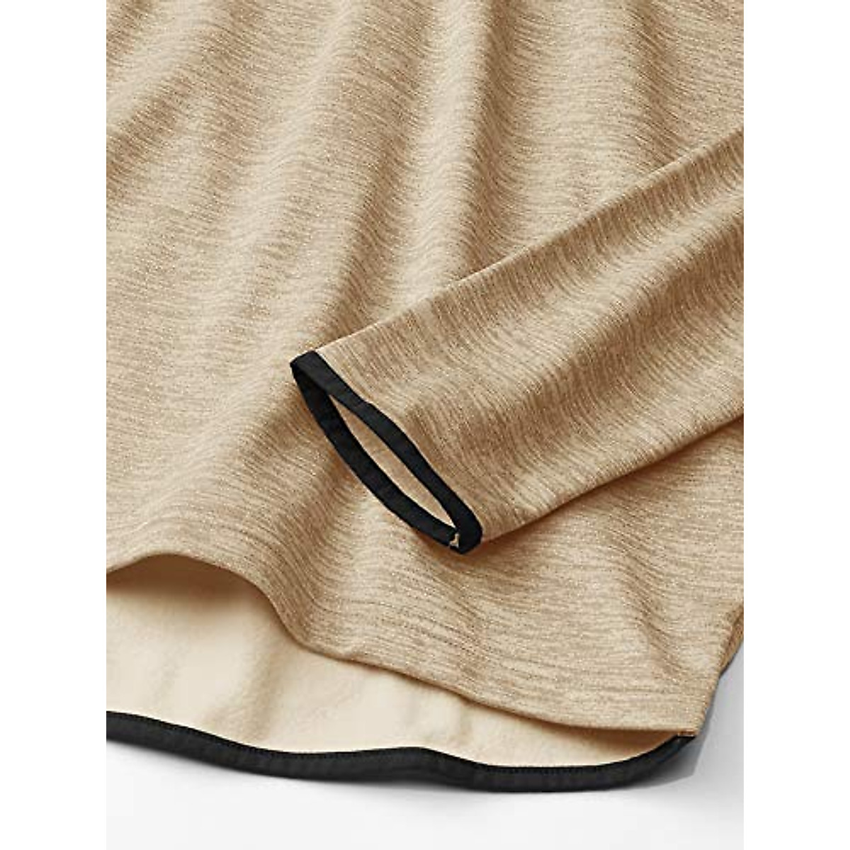 Under Armour Armour Fleece 1/2 Zip, Highland Buff (200)/Black, Small