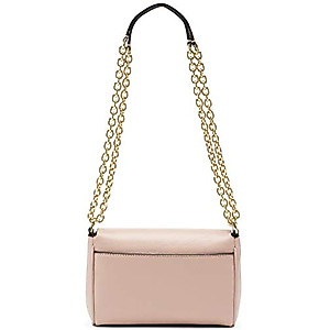 Calvin Klein Soft Lock Lamb Leather Small Convertible Crossbody Shoulder Bag, Pale Rose
