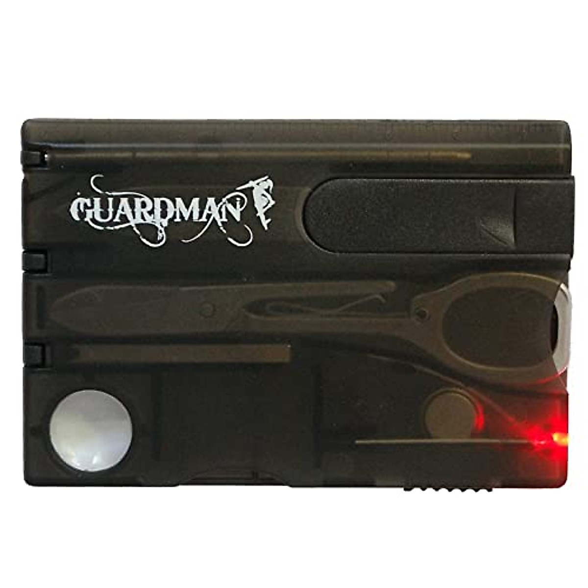 GUARDMAN Credit Card Tool Survival Card Knife with LED Light - Valentines Day Gift - Pocket Tool Kit Birthday Stocking Stuffers For Him For Men Dad Gifts