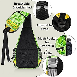 St. Patrick's Day Sling Backpack St. Patrick's Day Crossbody Bag Hiking Backpack Casual Daypack