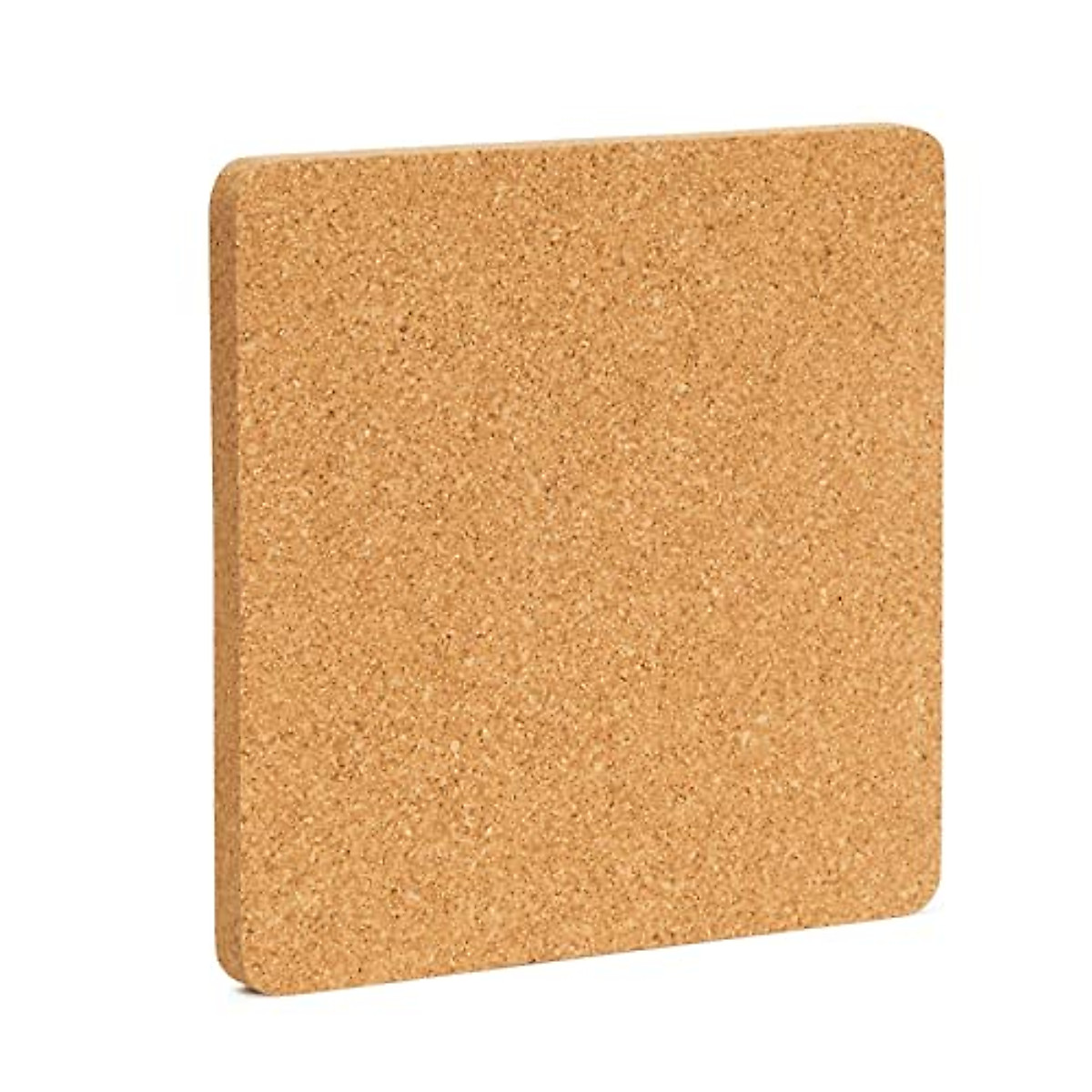 6-Pack Square Cork Trivet, Corkboard Placemats, Cork Hot Pads for Table, Home Kitchen, Hot Pots, Pans, and Kettles, Heat Resistant, Multifunctional (7x7 inches)