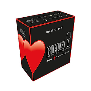 Riedel 6409/0 Heart to Heart Crystal Cabernet Sauvignon Red Wine Glass (4 Pack)