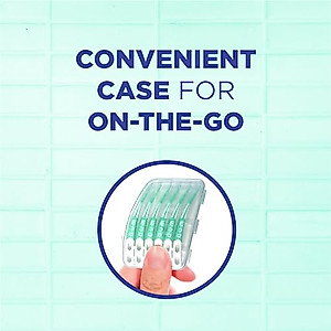 GUM Soft-Picks Advanced, Easy to Use Dental Picks for Teeth Cleaning and Gum Health, Disposable Interdental Brushes with Convenient Carry Case, Dentist Recommended Dental Picks, 90ct (3pk)