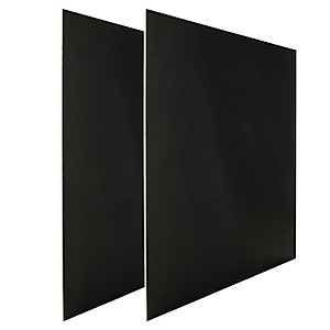 LOYORTY 2PCS 12 x 12 x 1/8(0.12”) Inch Anodized Aluminum Sheet, Black Aluminum Engraving Blanks, 3MM Thin Metal Plates for Laser Engraving, Crafting, DIY, House Decoration