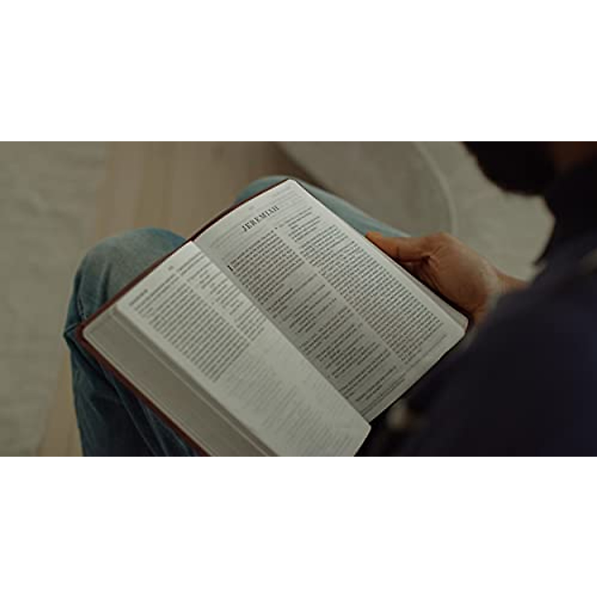 ESV Large Print Thinline Bible (TruTone, Mahogany)