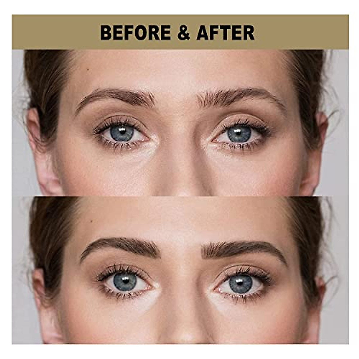 2 in 1 Black Color Set for Lashes and iBrows, Natural Bushy Eyebrow Makeup Kit, Lasting for 6 Weeks DIY Hair Dying for Salon Home Use 5ml (Black)