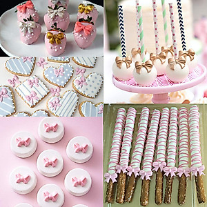 LAMXTX Mini Bow Silicone Fondant Mold Bowknot Candy Chocolate Mold Cake Cupcake Decoration For Birthday Party