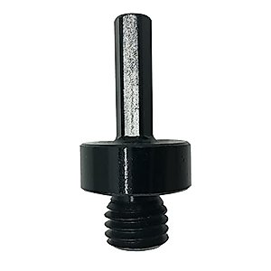 BeQell Core Drill Bit Arbor Adapter, 5/8"-11 Thread to 3/8" Hex Shank for Threaded Diamond Hole Saw Drill Bits Attachment Arbor Shaft Adapter