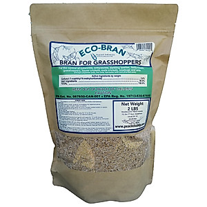 Generic Eco-Bran Broad Spectrum Grasshopper Insecticidal Bait 44 lbs - Contains 2% Carbaryl - Control of Grasshoppers, Cutworm, Locust, Mole Crickets, Sow Bugs (Roly-Poly), Ants, Beetles & More!…