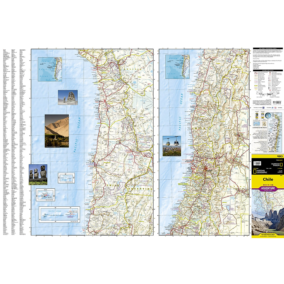 Chile Map (National Geographic Adventure Map, 3402)