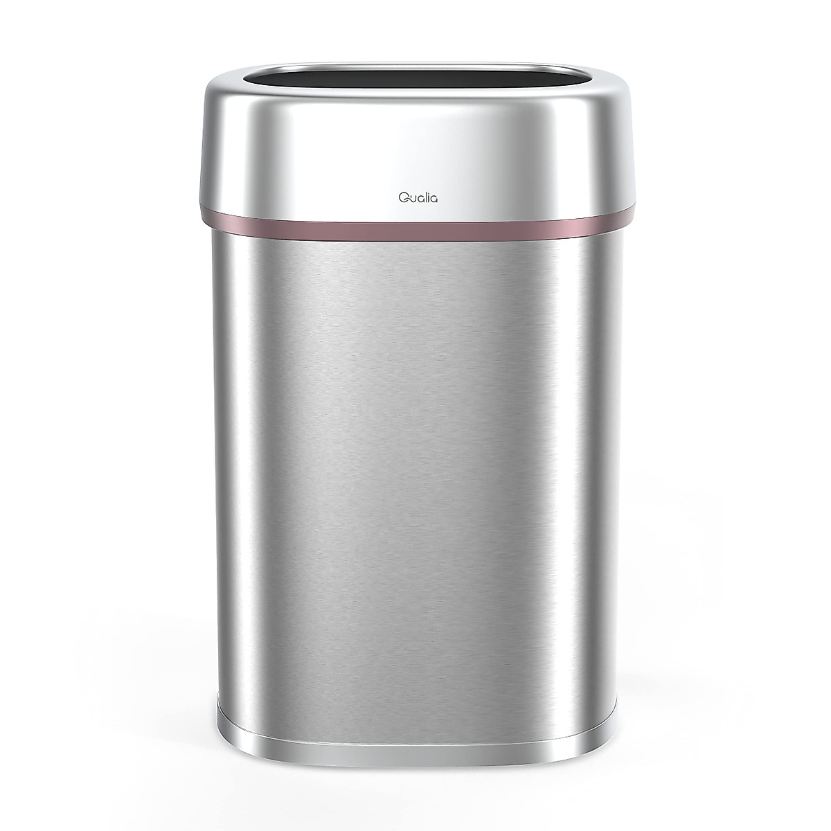 21 Gal / 80 Liter | Open Top Trash Can | Heavy Duty Stainless Steel by Qualia | for Commerical, Home and Office (Lavender Frost, 21 GAL / 80 L)