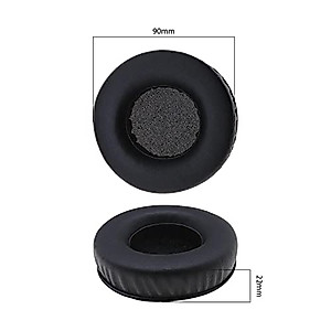 1 Pair of Ear Pads Earmuffs Protein Leather Foam Replacement Ear Cushions Compatible with Skullcandy Hesh & Hesh 2 Wireless Earphones