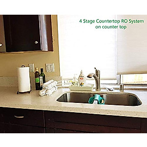 4 Stage Countertop Reverse Osmosis Water Purification System, 100 GPD
