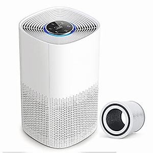 Air Purifiers with H13 HEPA Air Filter, Air Purifier for Large Room up to 430 ft², Pollen Smoke Allergen Pet Dander Hair Dust Air Cleaner, CADR 400 m³/h, Auto Mode, Timer, Air Quality Sensor, AP005