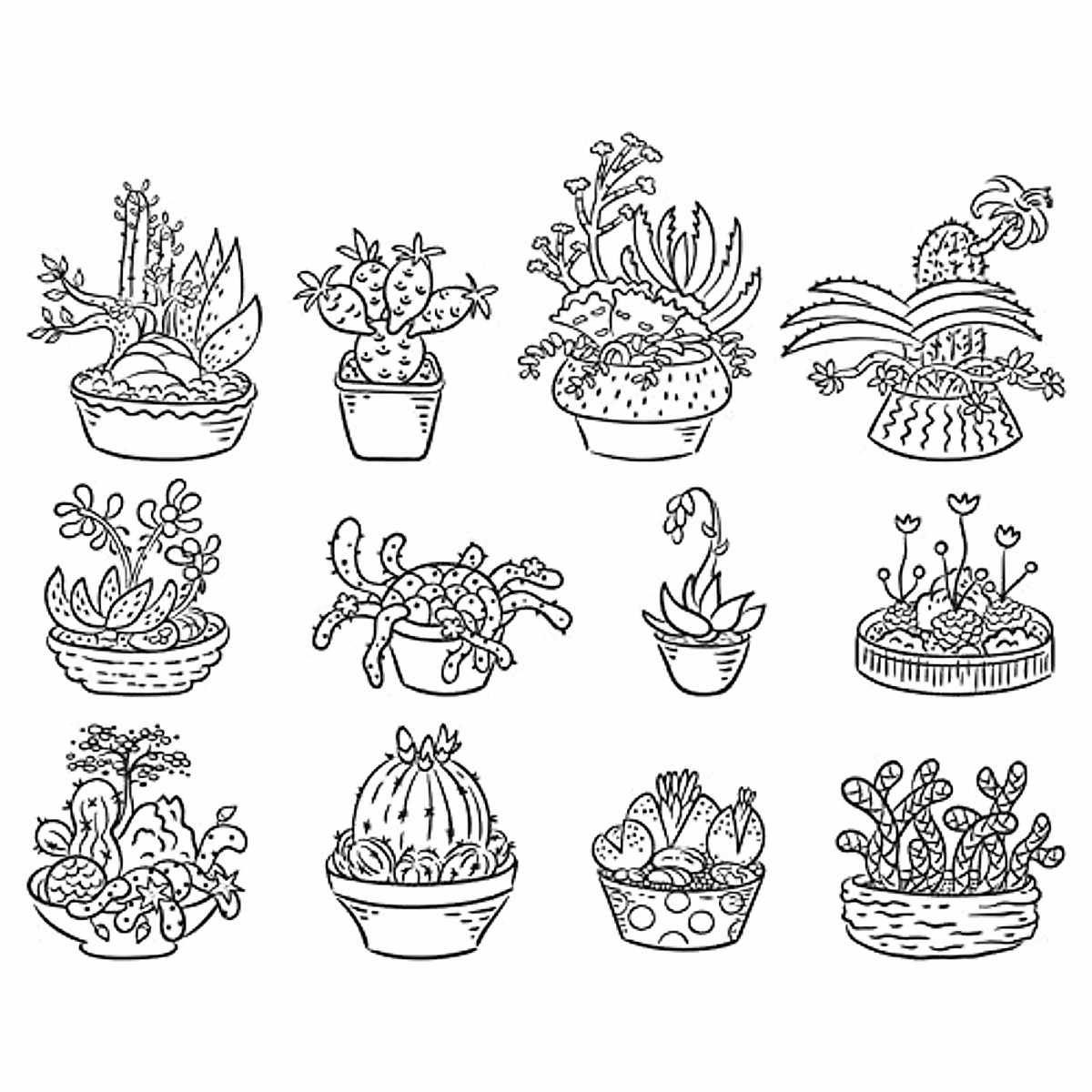 Flower Pot Silicone Clear Stamps for Card Making Scrapbooking Embossing DIY Craft Album Decoration Rubber Seal Stamps Silicone Stamps