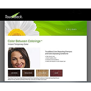 CLOSE OUT SALE TouchBack Dark Brown Color Shampoo and Conditioner Set