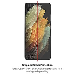 ZAGG InvisibleShield GlassFusion+ - Hybrid Glass Screen Protector - Made for Samsung GS21 (6.2") - Case Friendly