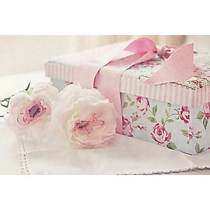 Ribest 1/4 inch Light Pink Double Face Satin Ribbon 50 Yards Per Roll for Bouquet Gift Wrapping Hair Wedding Birthday