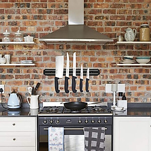 Magnetic Knife Strips,15 Inch Knife Storage Strip, Multi-Purpose Magnetic Knife Bar Rack Block for Kitchen Utensil Holder,Magnetic Tool Organizer, Home Organizer (2 Pack)