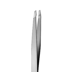 Rubis Ion-Coated Classic Stainless Steel Slanted Tweezers for Precise Eyebrows and Hair Removal, 4K102,Rubis Switzerland Swiss Made World Renowned Precision