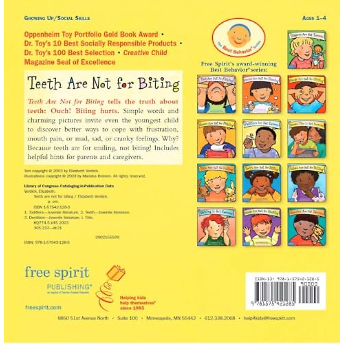 Teeth Are Not for Biting (Board Book) (Best Behavior Series)
