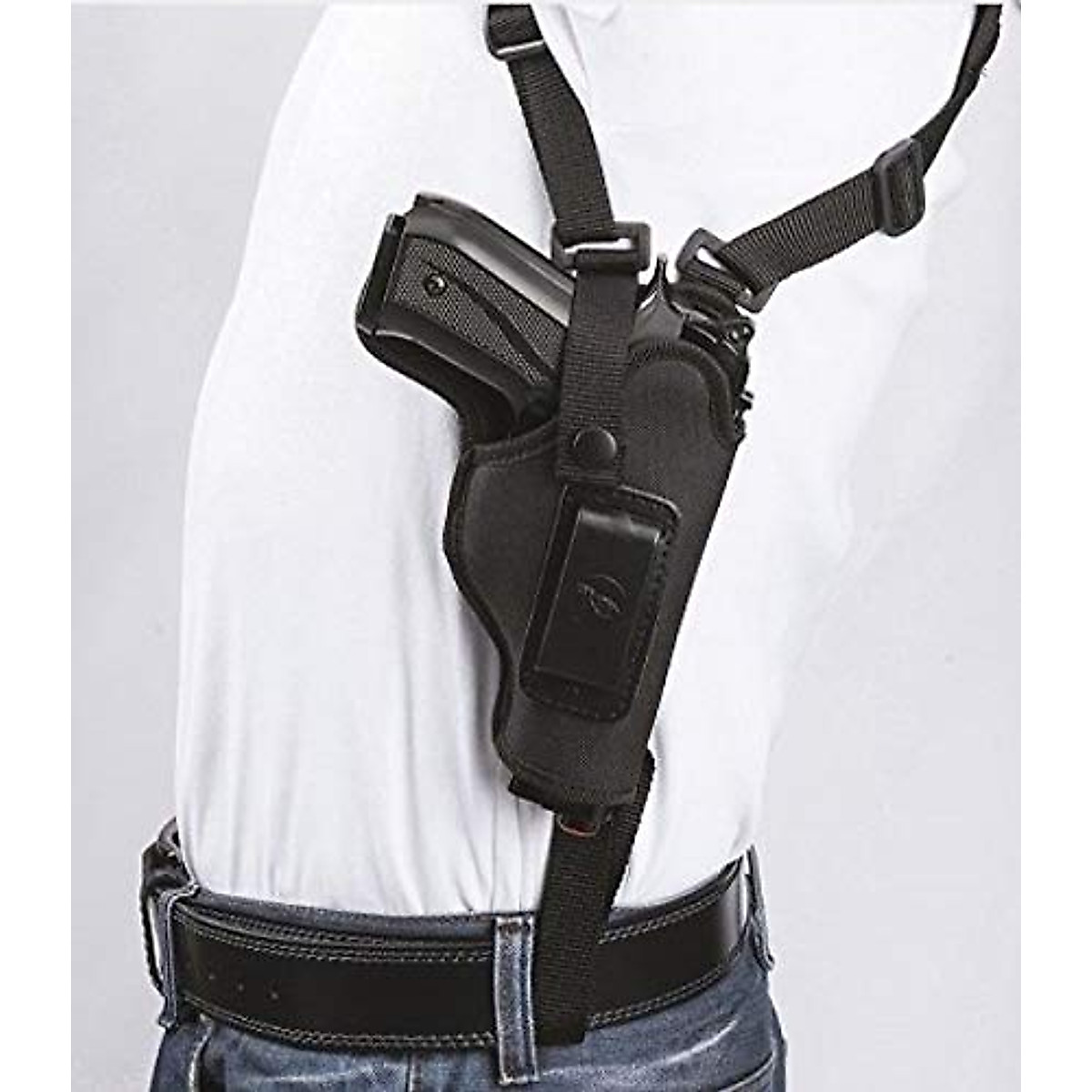 Shoulder Holster - Vertical Shoulder Holsters for Concealed Carry - Universal Under Arm Gun Holder - for Glock Sig Sauer Canik Walther Ruger Taurus Springfield Colt 1911 etc - Use Versatile IWB & OWB
