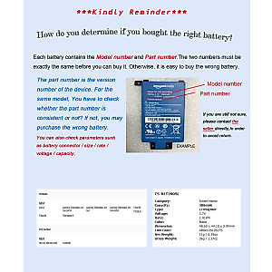Replacement Battery for NEST A0013 Learning Thermostat 2nd Generation Learning Thermostat 3rd Gen Learning Thermostat 3rd Generation T3007ES T3008US Part NO TL284443