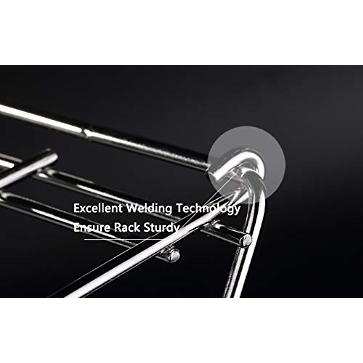 Z Fingertip Guest Towel Holder Free-Standing Bathroom Vanities Countertops, Foldable Stainless Steel Towel Rack to Store and Dry Small Towels