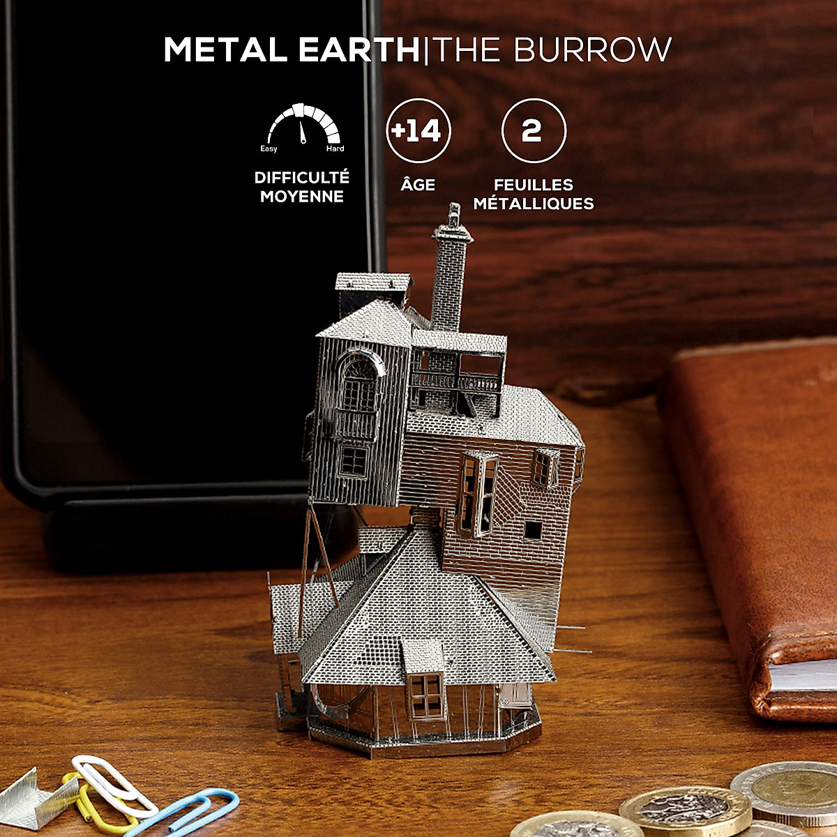 Fascinations Metal Earth Harry Potter The Burrow 3D Metal Model Kit