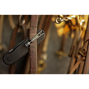 OUTDOOR EDGE RAZOR VX3 | Replaceable Blade EDC Flipper Folding Pocket Knife | 3" Blade, Ball Bearings, Black G-10 Stainless Steel Handle, Reversible Pocket Clip | Outdoor, Camping, Survival, Utility