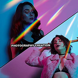 Young4us 2 Pack 6-inch Crystal Optical Glass Triangular Prism for Photography, Kids, Science, Teaching Light Spectrum, Physics and Taking Photos Pictures (Set of 2, 150mm)