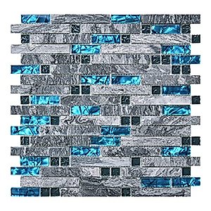 Art3d Decorative Tile for Kitchen Backsplash or Bathroom Backsplash (5 Pack)