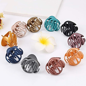 Hair Claw Clips,Fascigirl 10PCS Jaw Clips Vintage Non Slip Simple Irregular Hair Clamps Fashion Claw Clips Hair Accessories For Women Girls