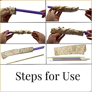 Quick Turn Fabric Set for Fabric Sewing, 3 Sizes Sewing Tools for Crafts Sewing Knitting, Tube Turner Sewing Tool for Fabric Sewing Supplies, Fabric Tube Turner Tool for Handmade Knitting