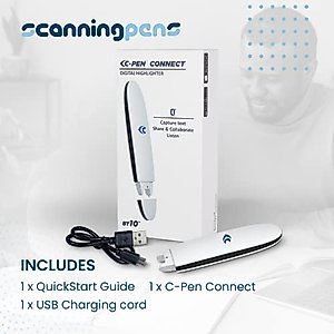C Pen Text to Speech Connect Pen - OCR Scanning Device for Reading, Literacy & Learning | Assistive Tool for Dyslexia & Learning Differences | Meetings, Study | Windows & Mac