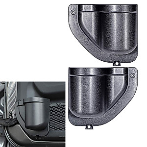 2X Black Interior Storage Box Trunk Organizers Cargo Side Tray Compatible with 2018-2024 Wrangler JL JLU