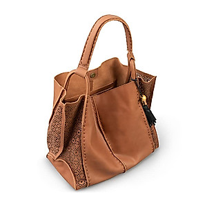 The Sak Los Feliz Large Tote Bag in Leather, Roomy, Unlined Purse with Single Shoulder Strap