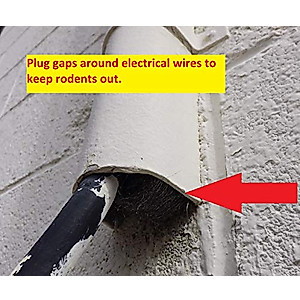 Pestplug - 10 Feet Stainless Steel Wool/Garland DIY Kit/Gap Blocker to Keep MIce & Rodents Out. Does NOT Rust! Fill Fabric, Plug Holes, Siding, Pipes in Homes, Garages, Farm Buildings, RV's