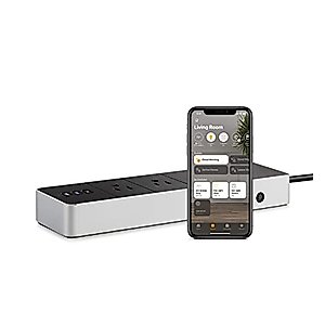 Eve Energy Strip - Apple HomeKit Smart Home Triple Outlet & Power Meter with Built-in Schedules & Switches