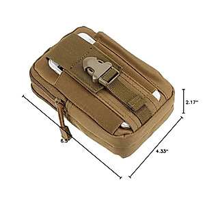 Toxz Portable Carrying Waterproof Outdoor Waist Pocket Bag,Nylon Material,Military Belt Bag Purse,Outdoor Sport Waist Bag/Phone Pocket