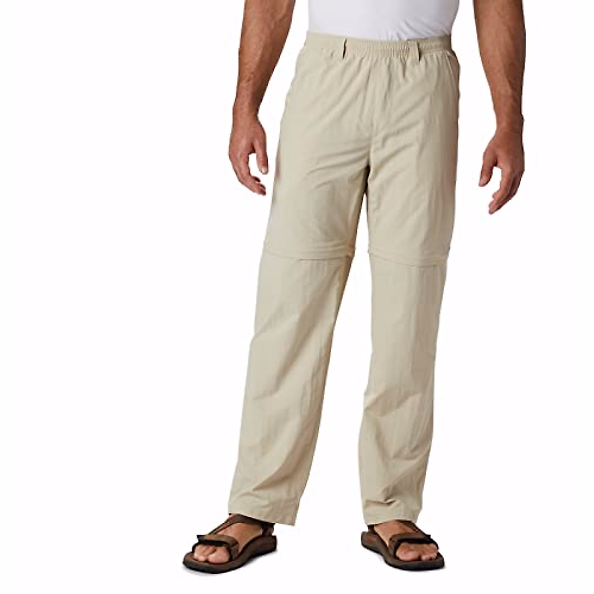 Columbia Men’s Backcast Convertible Sun Pants, Quick Drying Fossil