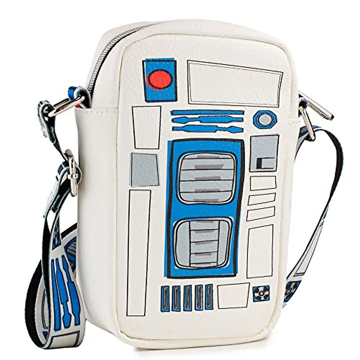Star Wars Bag, Cross Body, R2-D2, Bounding, Vegan Leather 8.0" x 6.5"