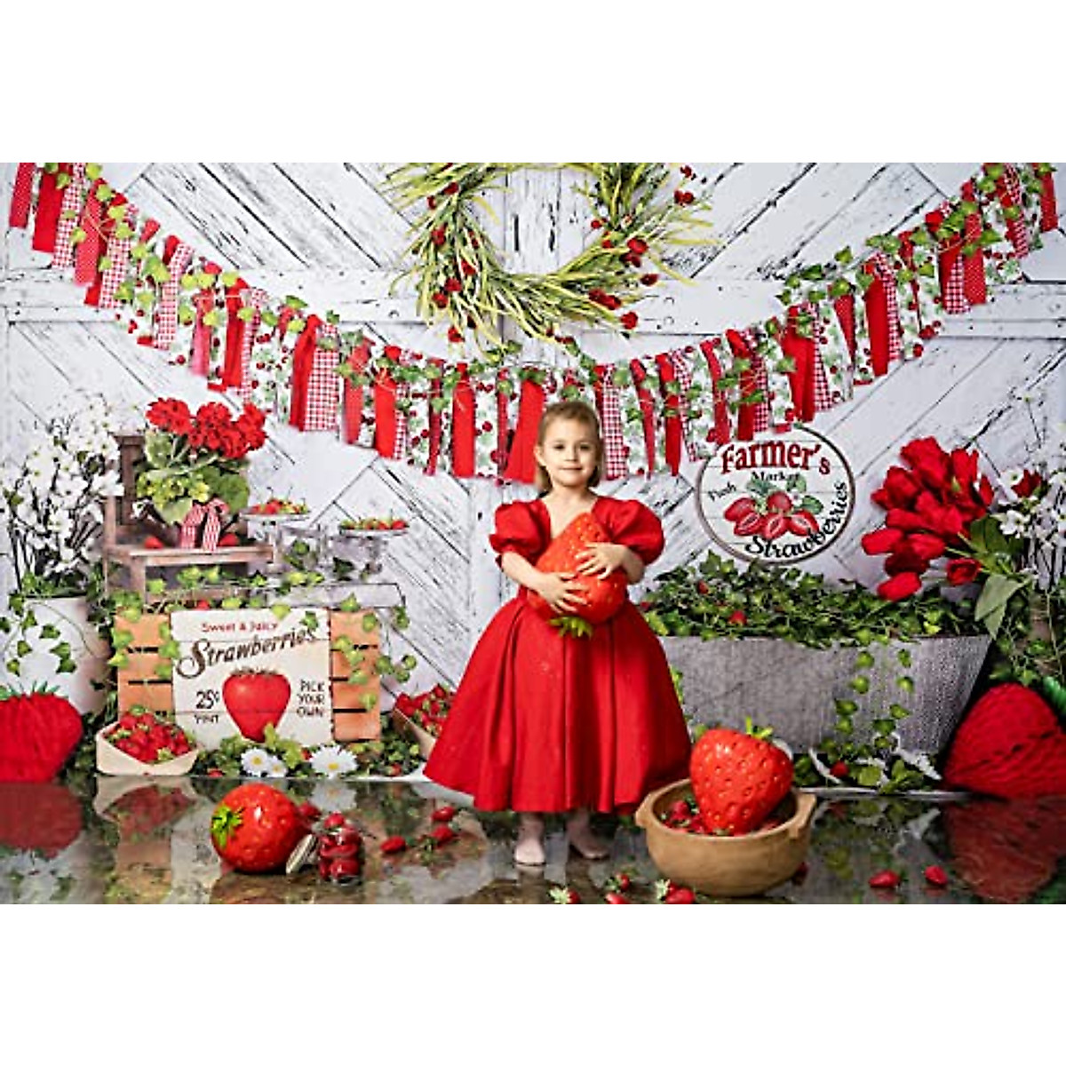 Kate Photography Reflective Floor Mats Transparent Waterproof Easy Clean for Home Party Cake Crush Event 8x5ft