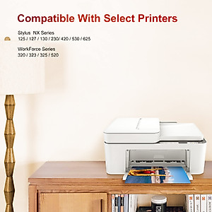 ejet 125 Remanufactured Ink Cartridge Replacement for Epson 125 T125 for Stylus NX125 NX127 NX230 NX420 NX530 NX625 Workforce 320 323 325 520 Printer (1 Black | 1 Cyan | 1 Magenta | 1 Yellow), 4 Pack