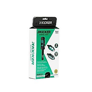 KICKER 47KMI10 Marine Series 2-Ch RCA Interconnect, 10.0m