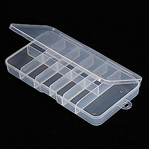 Nail Tip Box Plastic Nail Art Empty Storage Case Holder Container Box Tool for Home Nail Salon