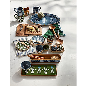 Mud Pie Square Dot Cutting Board, square 8 1/2" x 7"