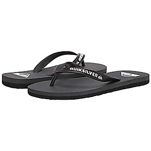 Quiksilver Men's Molokai 3 Point Flip Flop Sandal, Grey 1, 10
